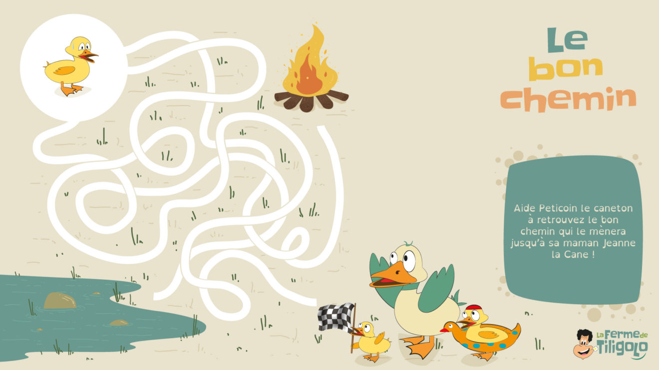 Le bon chemin jusqu’au Peticoin | La Ferme de Tiligolo