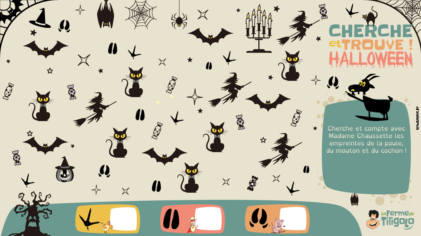Cherche et Trouve Spécial Halloween | La Ferme de Tiligolo